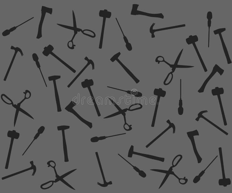 Tool Mess stock illustration. Illustration of mallet - 91883823