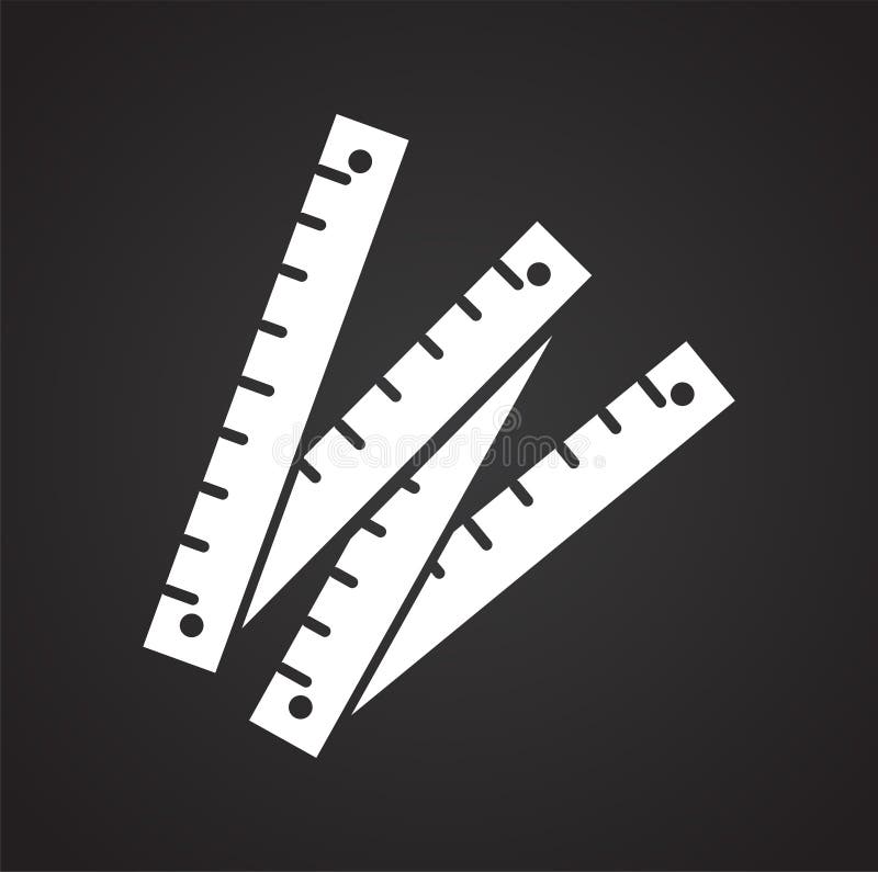 Tool Meter Icon on Black Background for Graphic and Web Design, Modern ...