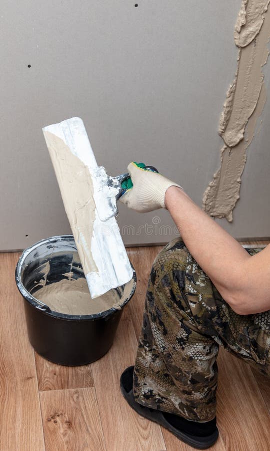 Tool for Plastering the Walls in the Room Stock Image - Image of ...
