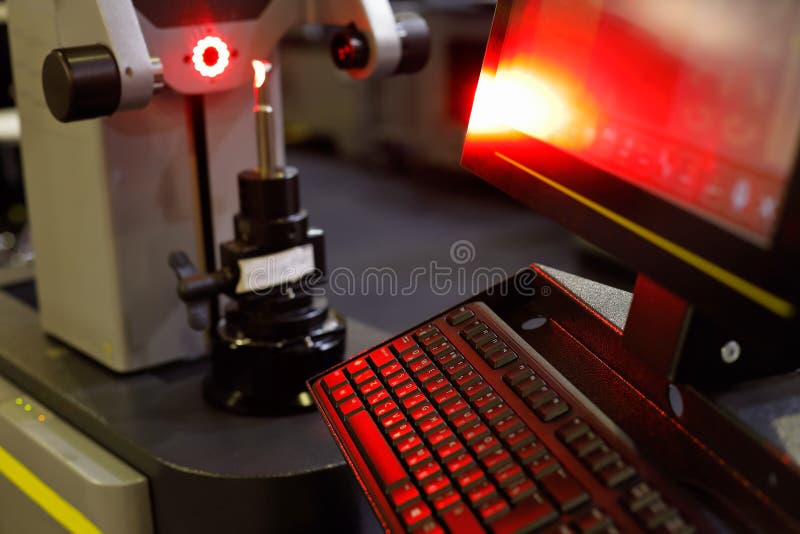 Tool Presetting and Measuring Machine Stock Photo - Image of ...
