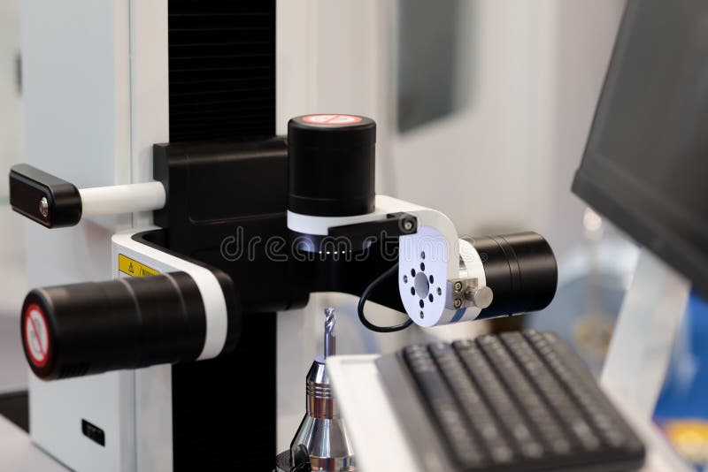 Tool Presetting and Measuring System Close Up Stock Photo - Image of ...