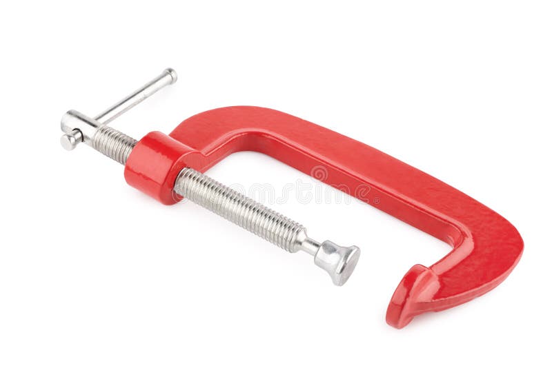 Tool red clamp stock image. Image of industrial, hand - 86685487