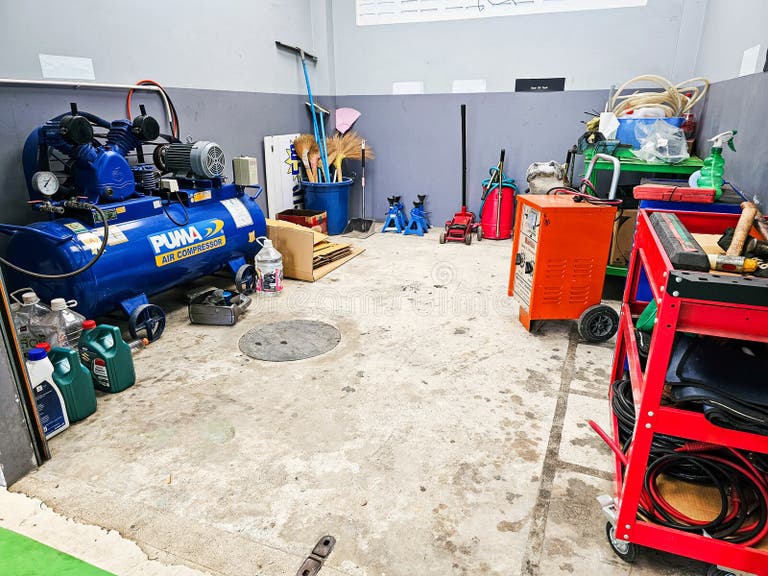 Tool Room with with Tools at Station Editorial Image - Image of bench ...