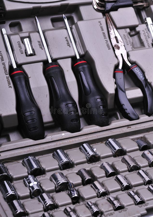 Tool set stock image. Image of mechanic, tool, driver - 7608577