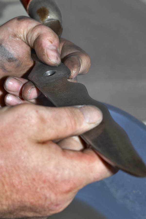 Tool sharpening stock image. Image of manual, keen, sharpening - 34343757