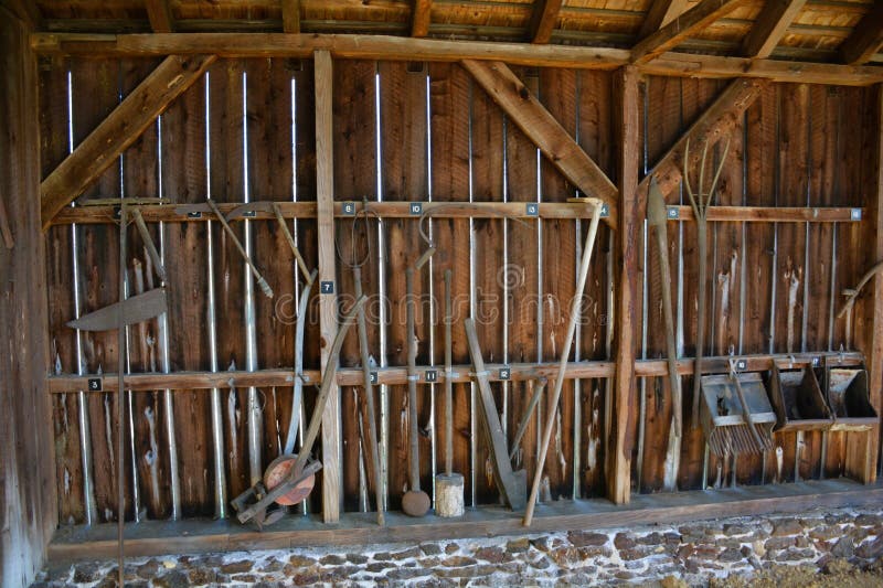 The Tool Shed at the Batsto Historic Estate Stock Photo - Image of ...