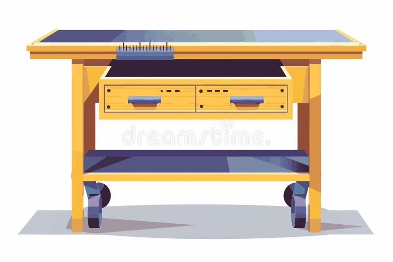 Tool Shelf Trolley Stock Image Isolated Vector Style Stock Vector ...