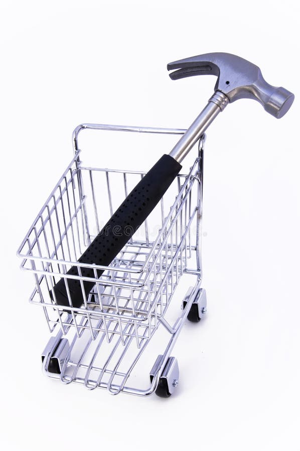 Tool in shopping cart stock image. Image of cart, isolated - 11949441