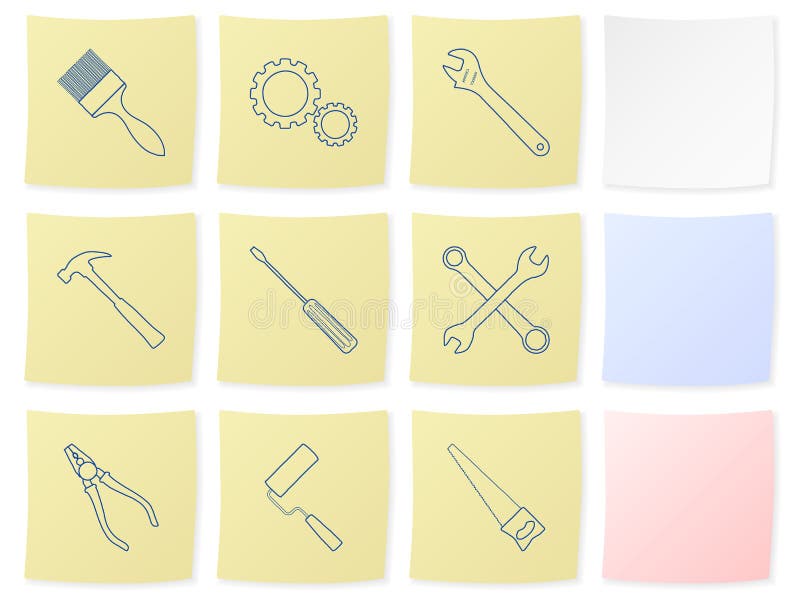 Tool sticker stock vector. Illustration of construction - 11091798