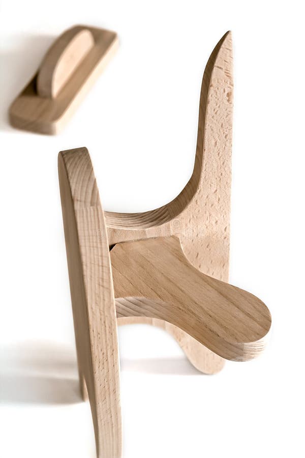 A Wooden Block Made of Beech for Ironing with an Iron. a Tool for a ...