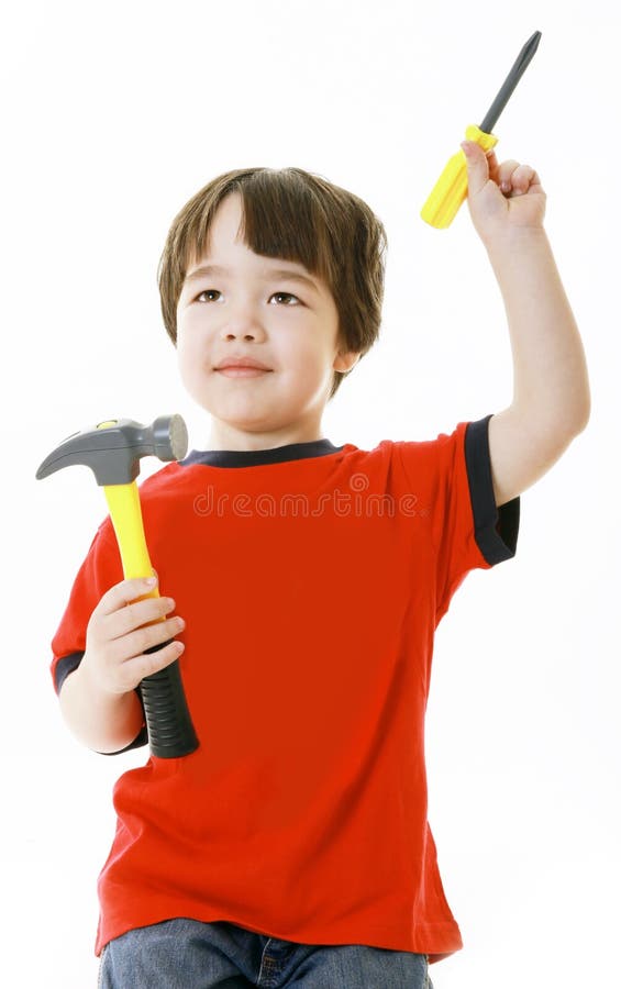 Tool time stock image. Image of isolated, hammer, play - 13545807
