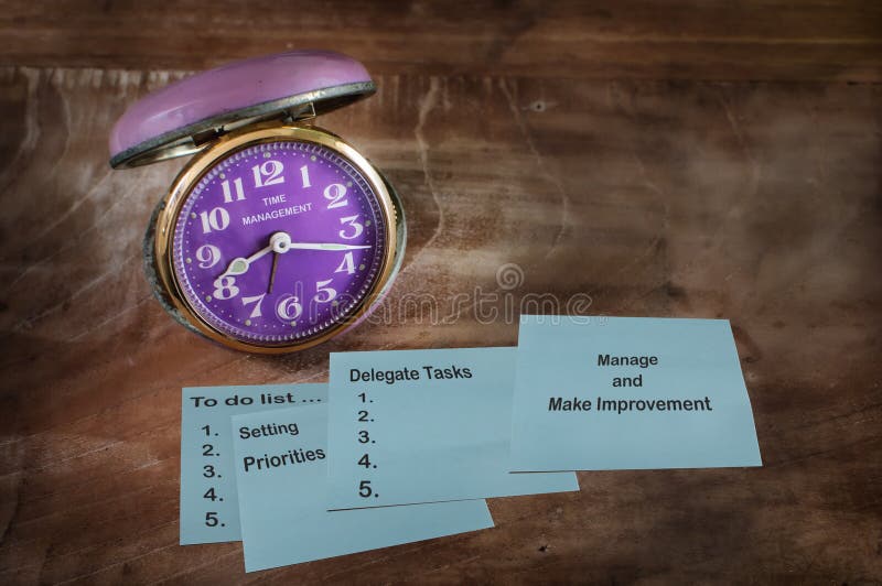 Tool Time Management Sticky Note Clock Stock Photos - Free & Royalty ...