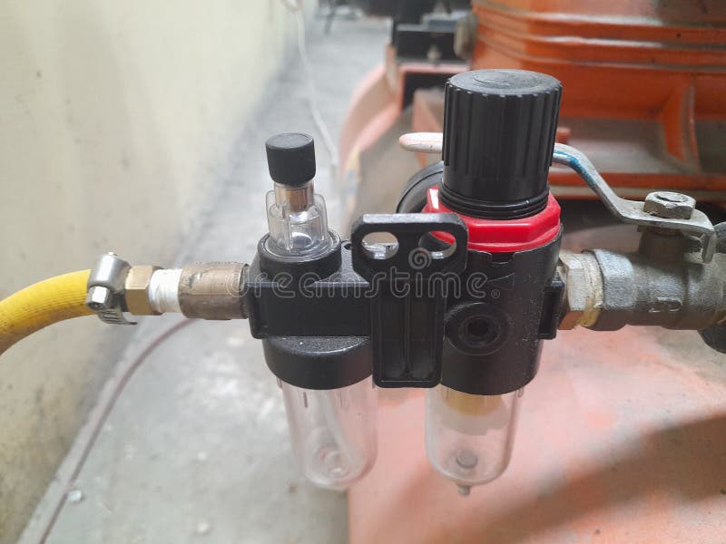 A Tool To Filter the Water in the Compressor Stock Photo - Image of ...