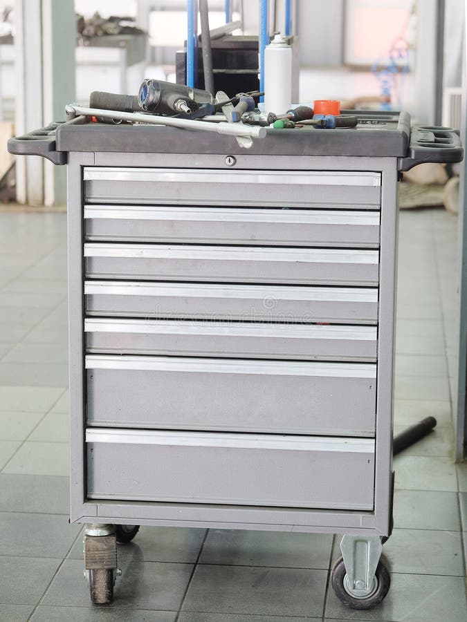 Tool trolley stock photo. Image of shop, automobile, auto - 65778818