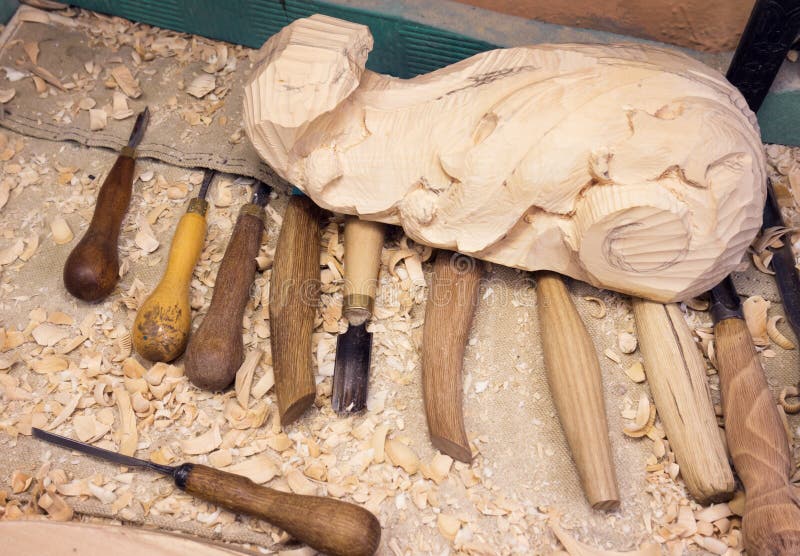 Tool for Wood carving stock image. Image of engraving - 88315171