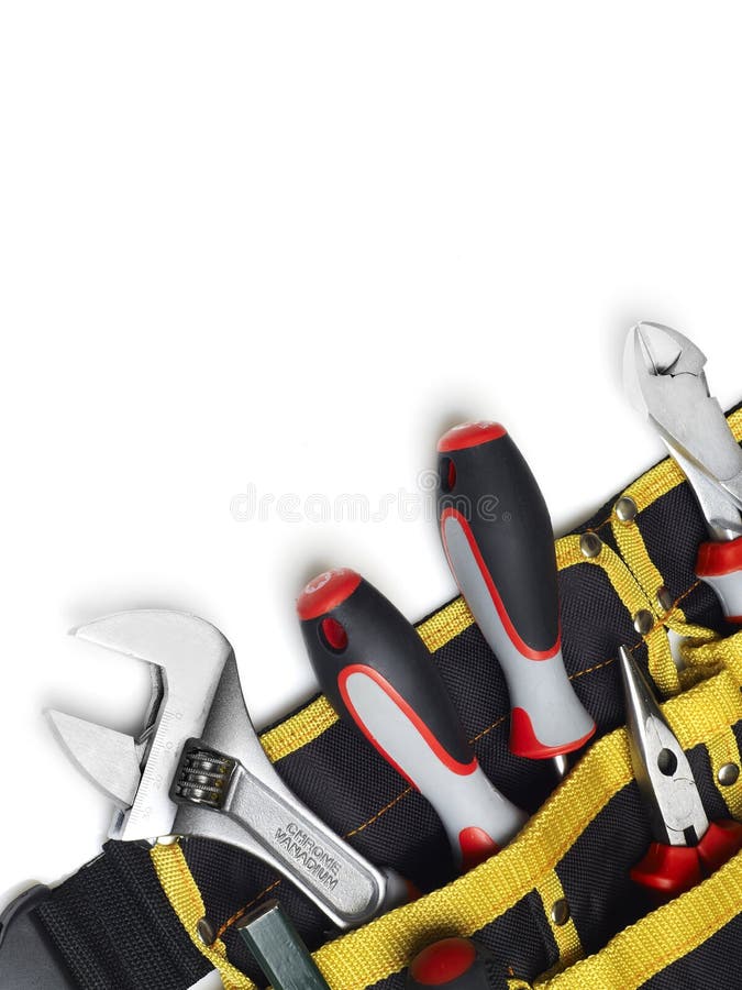 Toolbelt close-up stock image. Image of project, isolated - 52111719