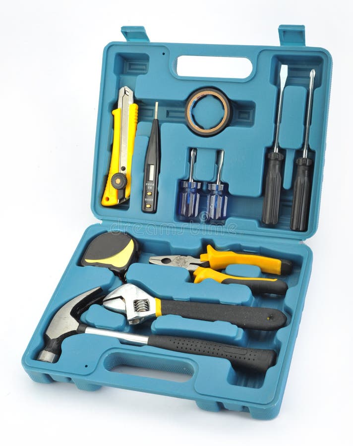 Tool box stock image. Image of implements, handyman, instrument - 18317185