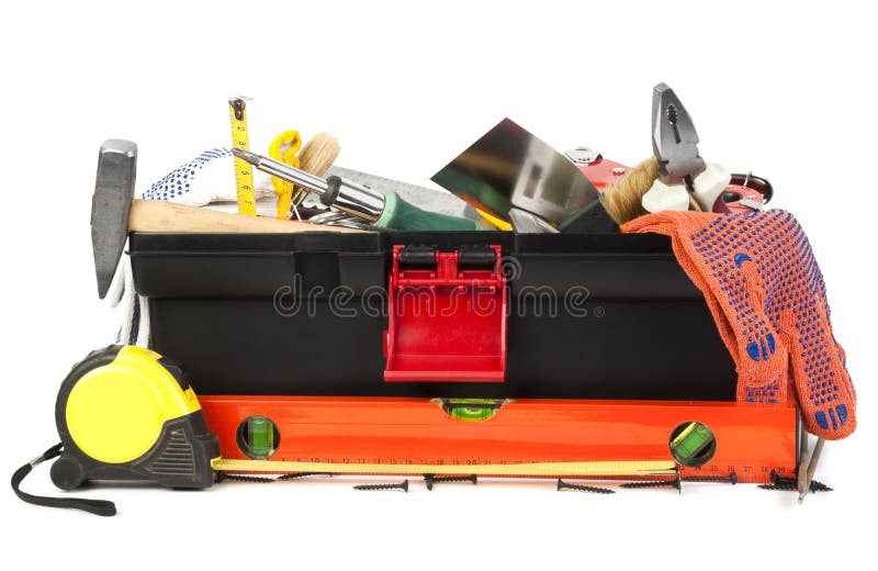 Full Toolbox stock photo. Image of object, pliers, craftsperson - 10825922