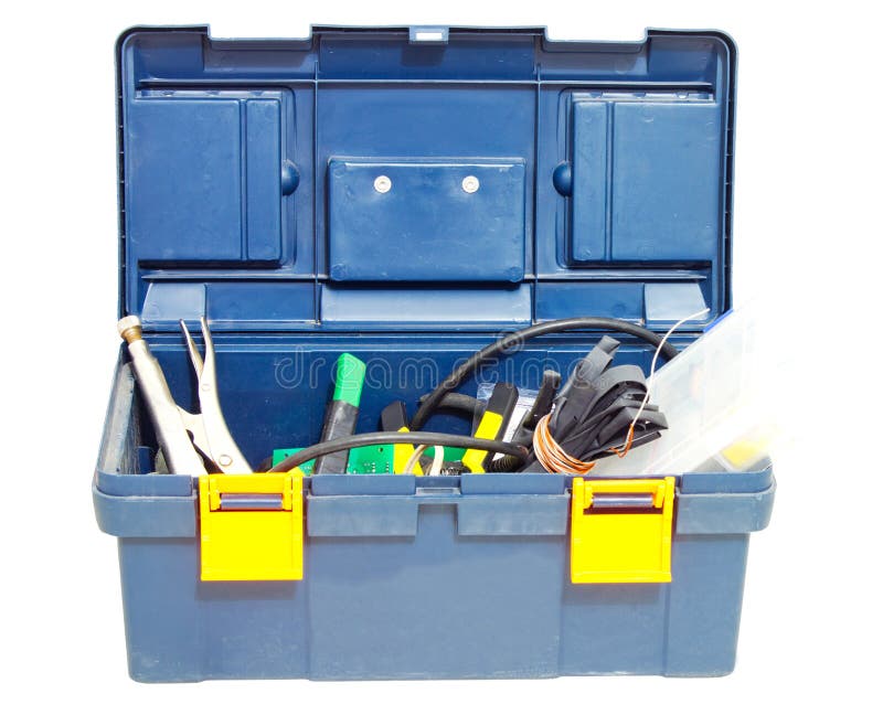 Toolbox stock image. Image of pliers, office, industry - 27552219