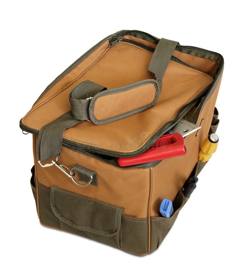 Toolbox bag with tools stock image. Image of improvement - 9613429