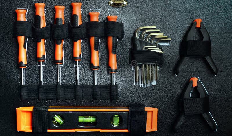 Toolbox close up stock photo. Image of bench, levels - 107029370