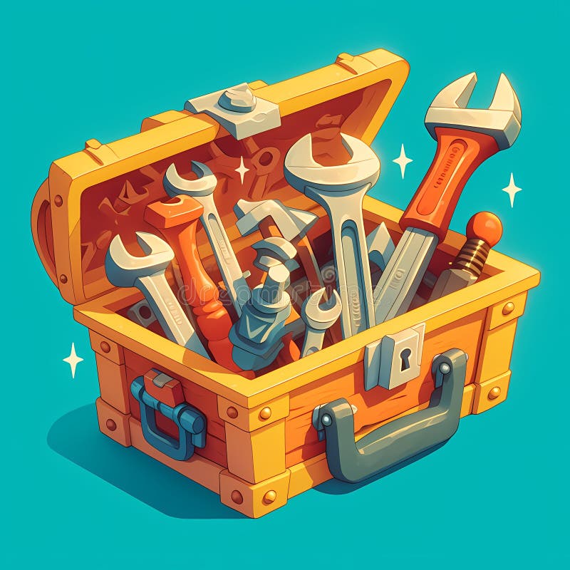 A Toolbox for Every Task stock illustration. Illustration of drills ...