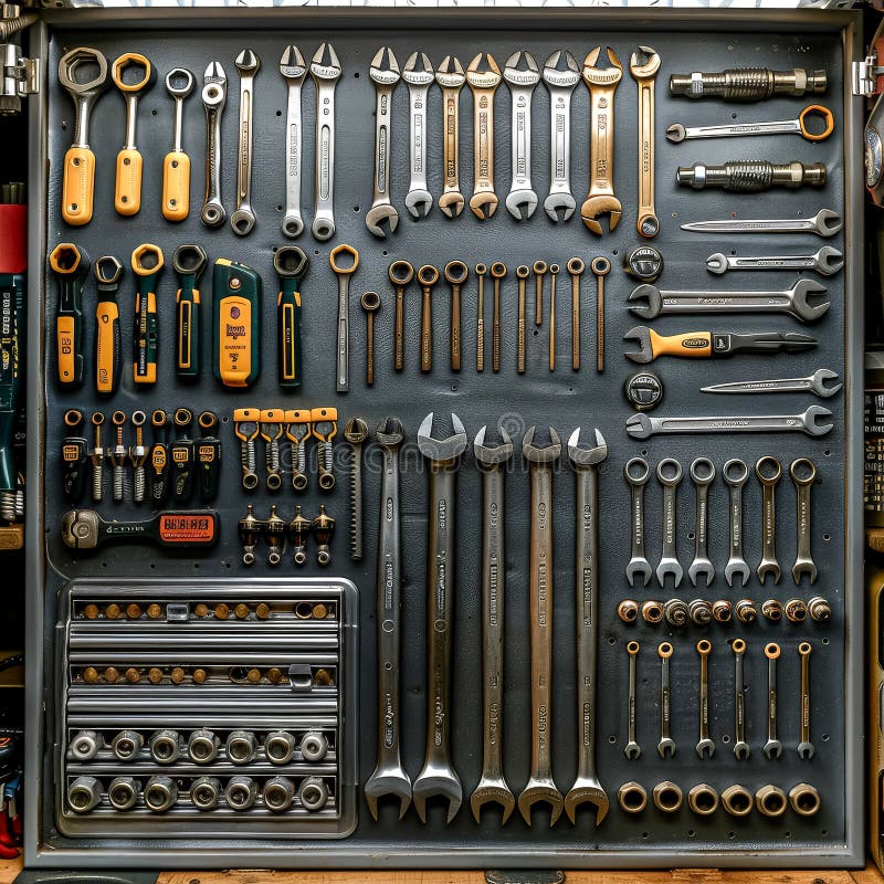 A Toolbox Full of Tools Including Wrenches, Pliers, and Screwdrivers ...