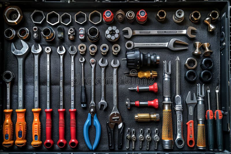 A Toolbox Full of Tools Including Wrenches, Pliers, and Screwdrivers ...