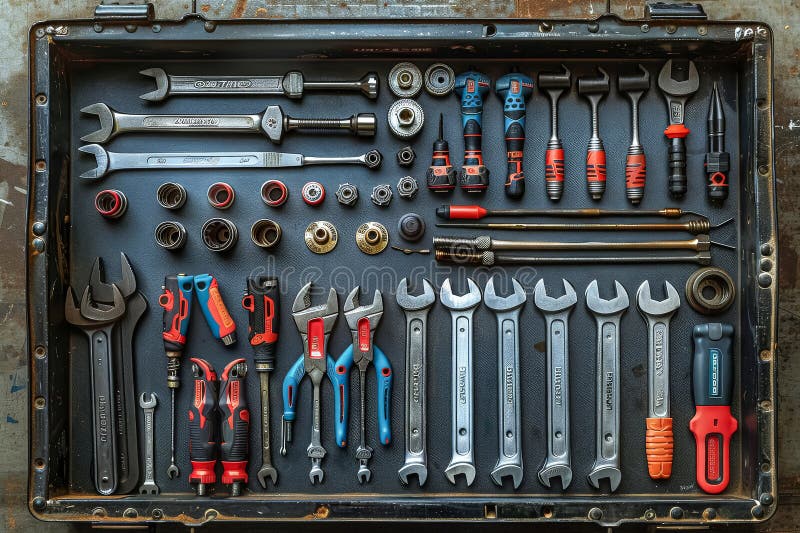 A Toolbox Full of Tools Including Wrenches, Pliers, and Screwdrivers ...