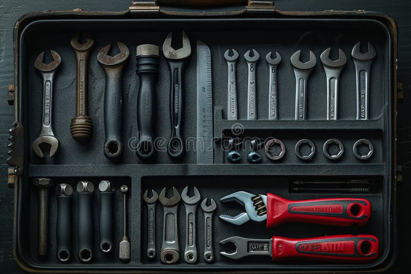 A Toolbox Full of Tools Including Wrenches, Pliers, and Screwdrivers ...