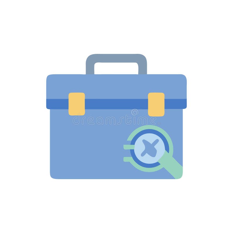 Toolbox Icon for Construction Projects Stock Illustration ...