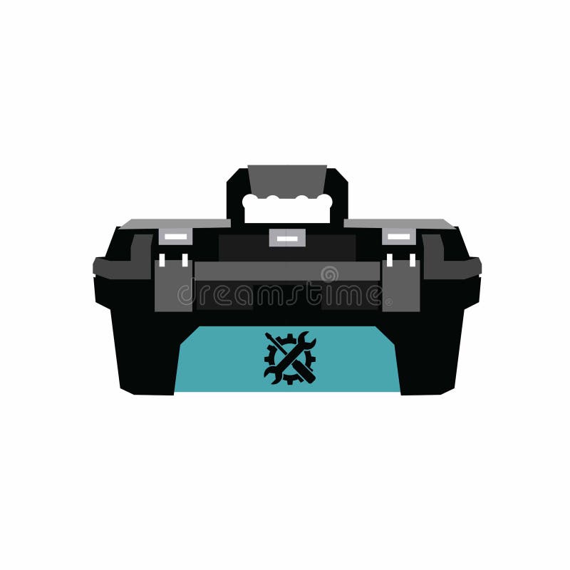 45/5000 Toolbox Icon Design in Flat Style Stock Vector - Illustration ...