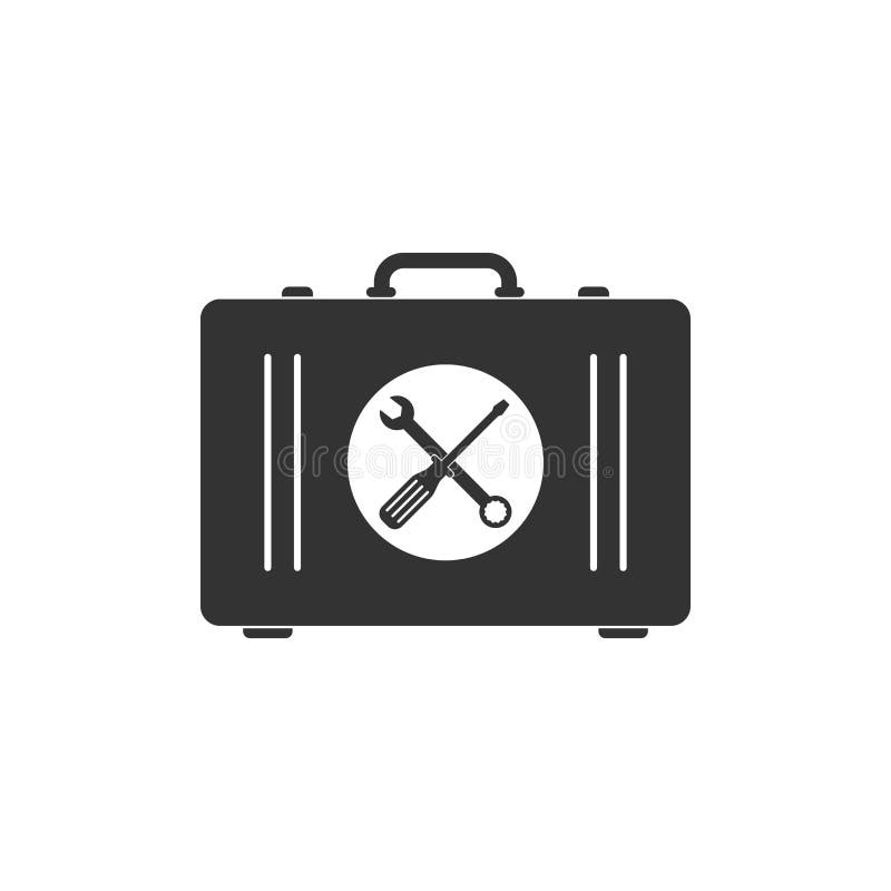 Toolbox Icon Isolated on Black, White and Transparent Background. Tool ...