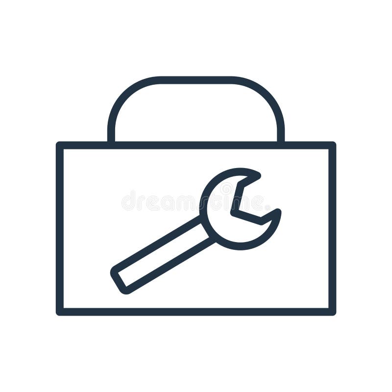Toolbox Icon Isolated on White Background, Toolbox Sign Stock Vector ... Toolbox Icon Isolated on White Background, Toolbox Sign Stock Vector ...