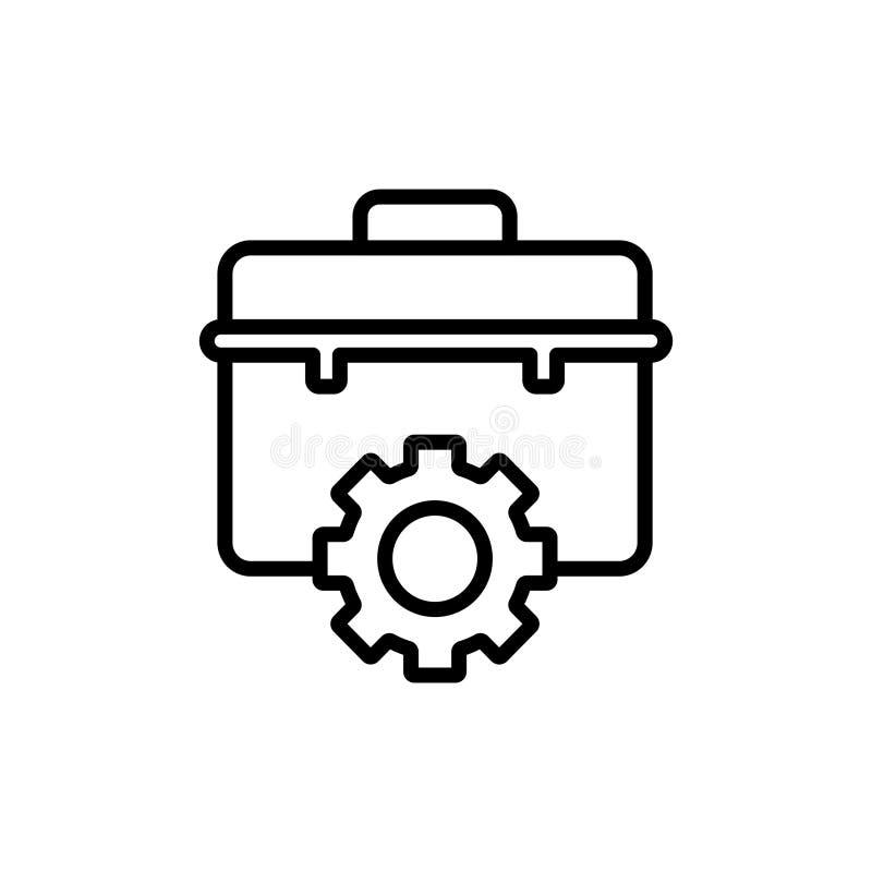 Toolbox icon stock vector. Illustration of design, toolsbox - 330167321