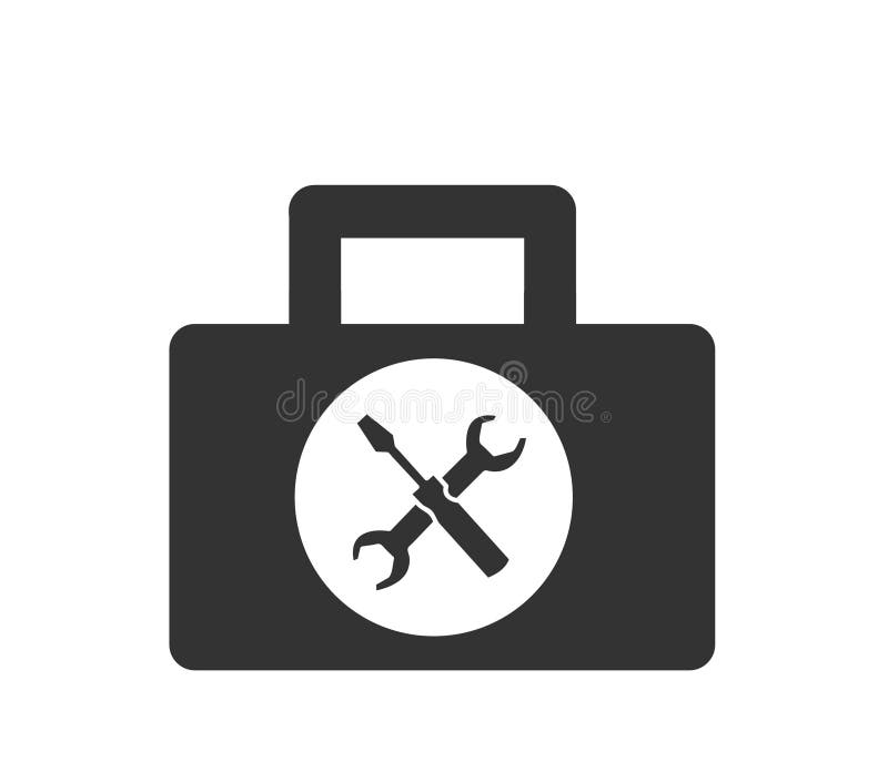 Toolbox Icon Vector Illustration Stock Vector - Illustration of support ...