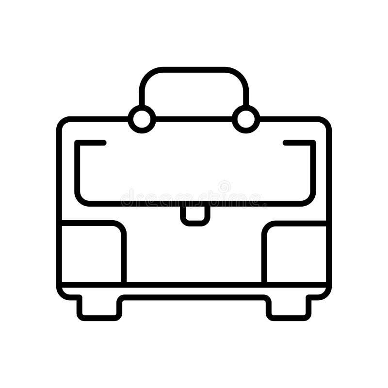 Toolbox Icon Vector Sign and Symbol Isolated on White Background ...