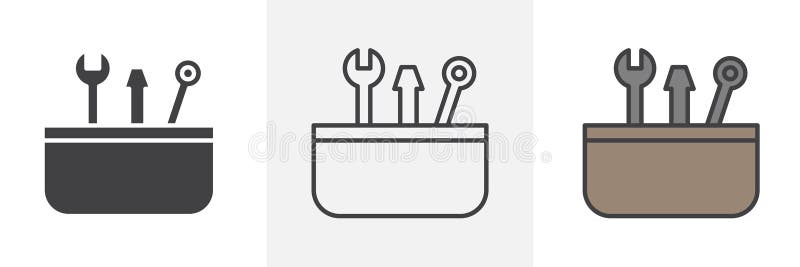 Toolbox icon vector stock vector. Illustration of business - 348469773