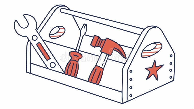 Toolbox Illustration, Handyman Tools for Repair Services Vector Design ...