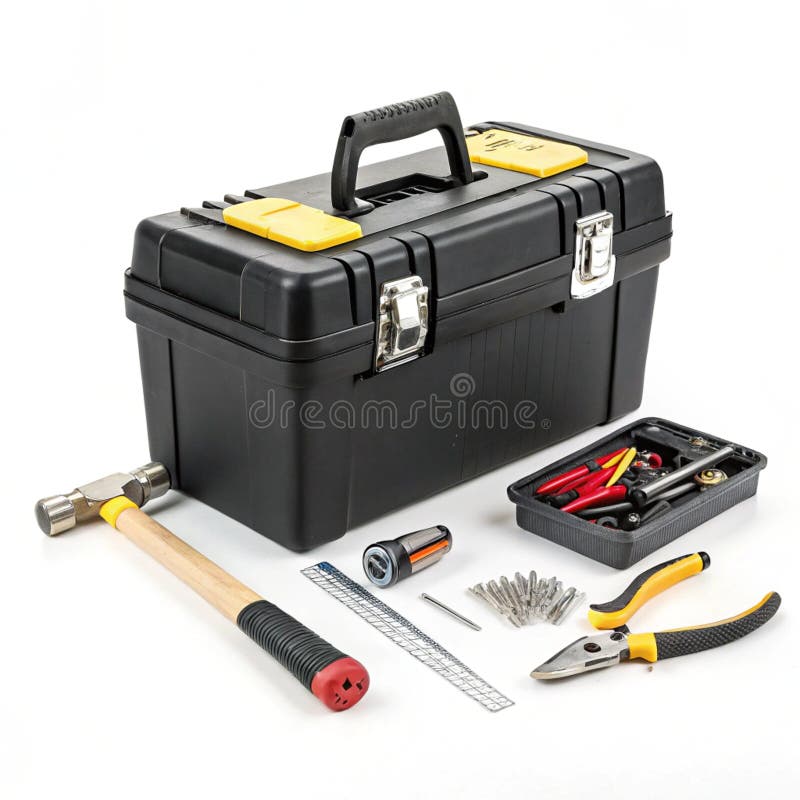 Toolbox Isolated on White Background Stock Illustration - Illustration ...