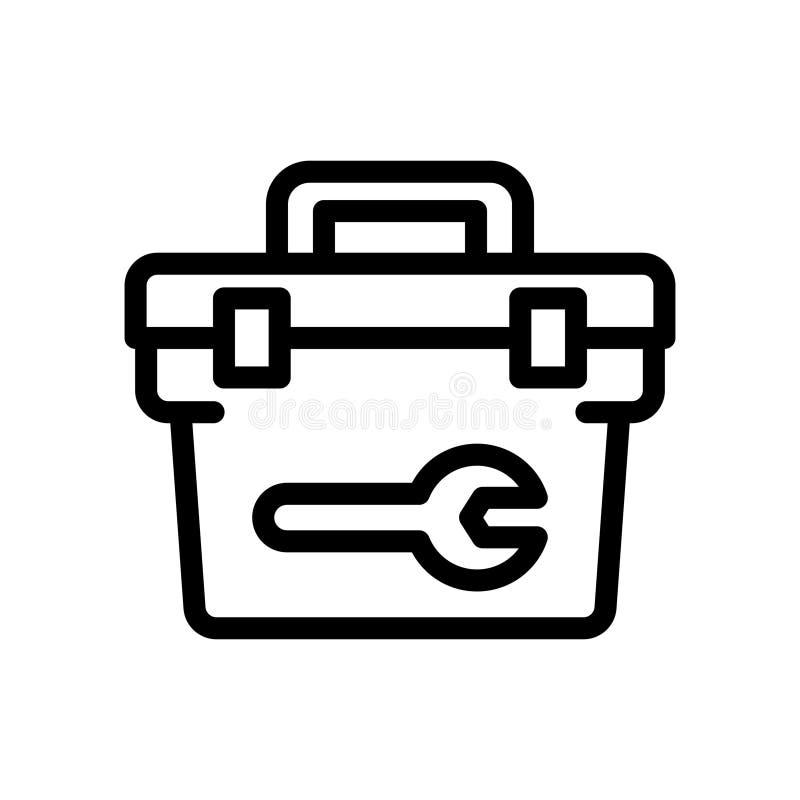 Toolbox Line Icon Illustration Vector Graphic Stock Vector ...