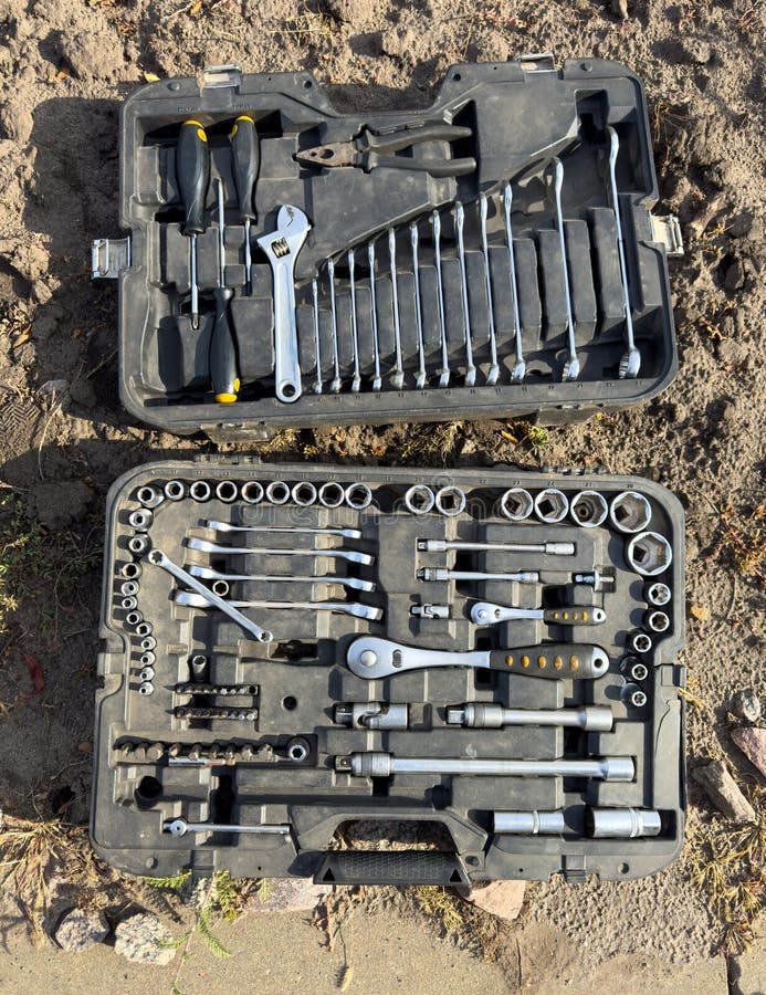 A Toolbox with Many Tools in it Stock Image - Image of equipment ...