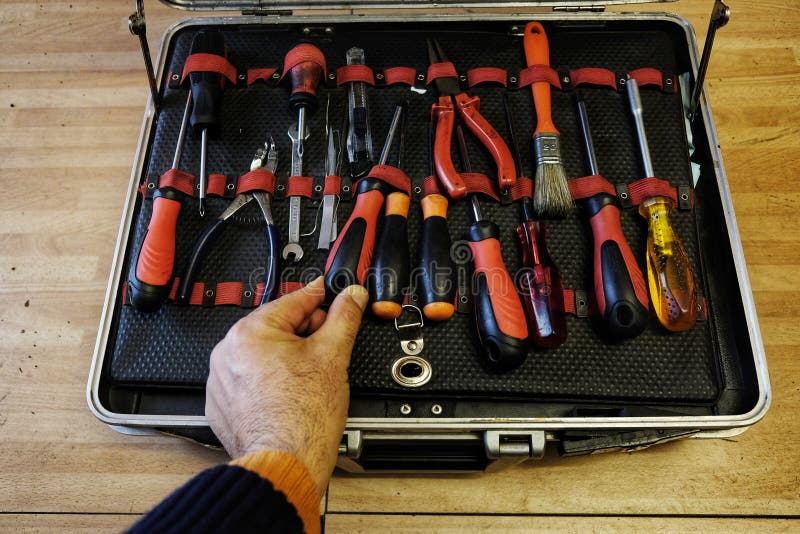 The toolbox open stock photo. Image of tools, craft - 137576866