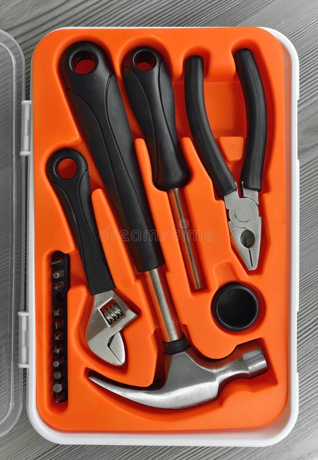 Toolbox stock photo. Image of handy, orange, toolkit - 41698558