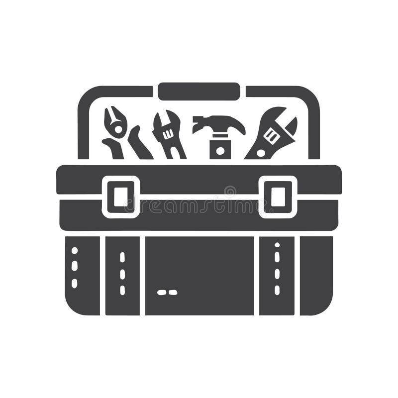 Simple Industrial Mechanic Toolbox Logo Stock Illustrations – 123 ...