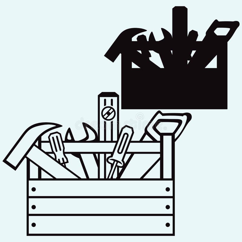 Toolbox With Tools Clipart