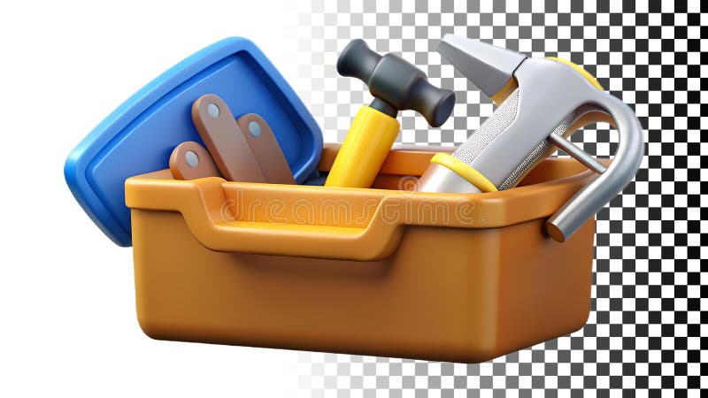 Toolbox with Tools Construction Equipment and Repair Kit Png ...