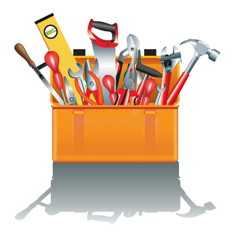 Toolbox stock vector. Illustration of industrial, building - 50770187