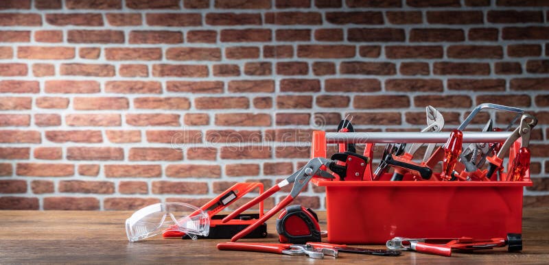 Toolbox with Various Worktools Stock Image - Image of handyman ...