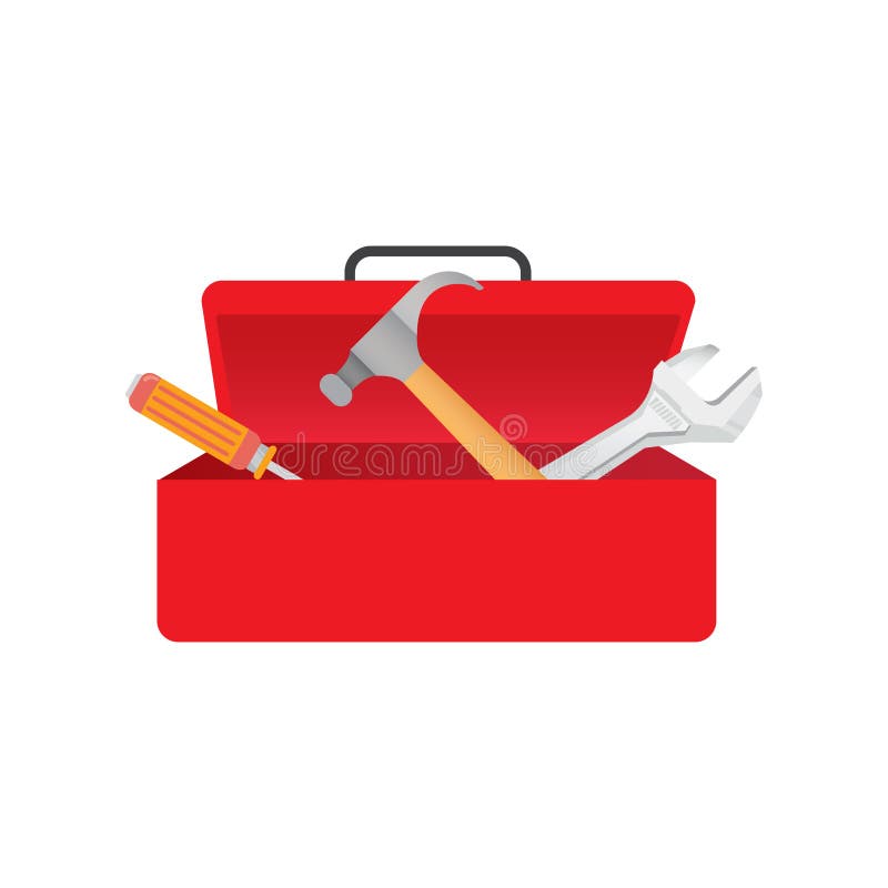 Toolbox. Vector Illustration Decorative Design Stock Illustration ...